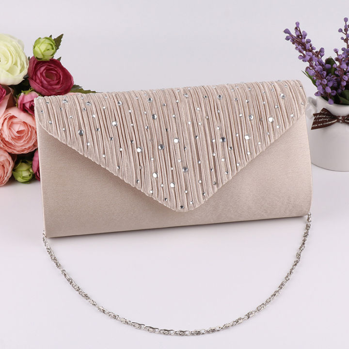 Diamond Inlaid Women's Bag Shiny Evening Party Bag Minimalist ...