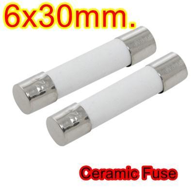 (5ตัว) F15AL250V , 15A 250V , Ceramic Fuse 6x30mm. เซรามิคฟิวส์ แบบขาดเร็ว | Lazada.co.th