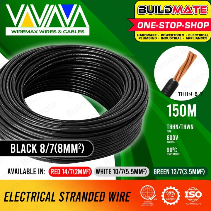 BUILDMATE Wiremax | Powerflex Electrical THHN Stranded Cable Wires 150 ...