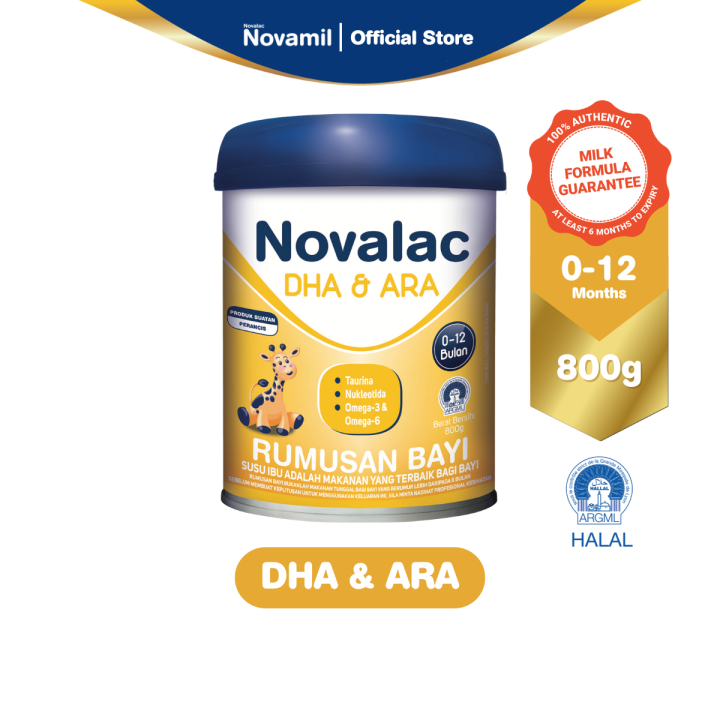 Novalac DHA & ARA Formula Bayi 800g | Novalac DHA & ARA Infant Formula ...