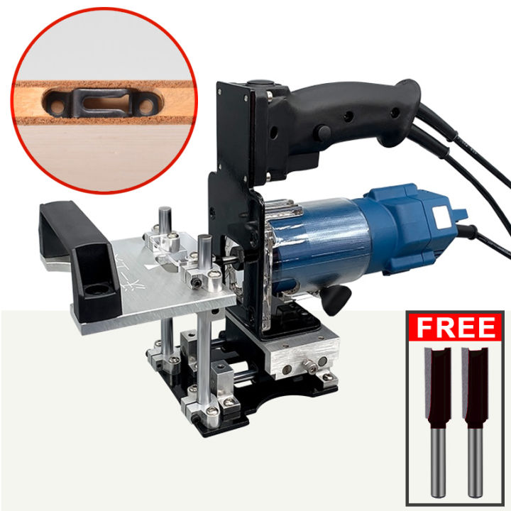 Portable Invisible Connector Slotting Machine Side 2 In 1 Punching ...