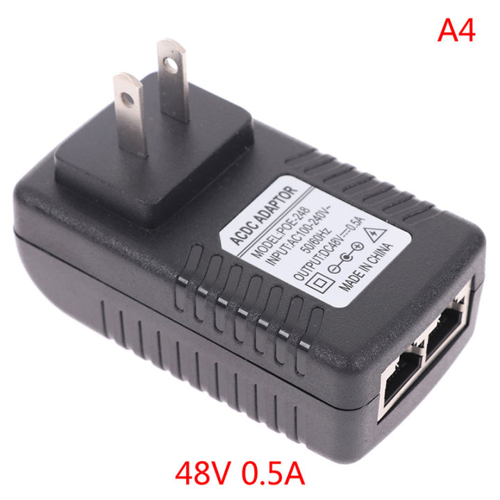 AC 110V-240V to DC 12V 15V 24V 48V 0.5A 1A POE Injector power adapter | Lazada.co.th