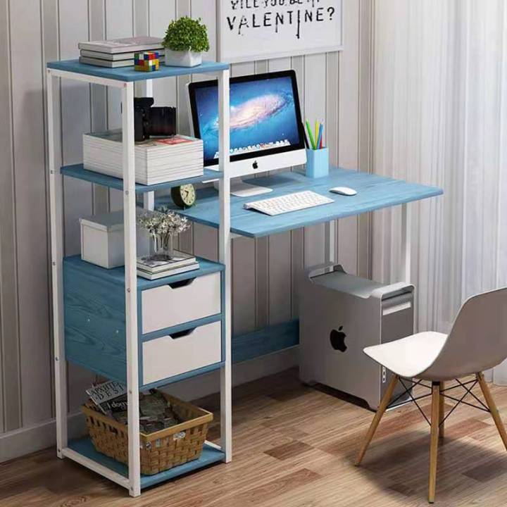 Sweet SALE 2in1 computer table with shelves | Lazada PH