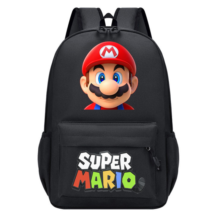 Super Mario Backpack Color Print Childrens Bag gift for kids large ...