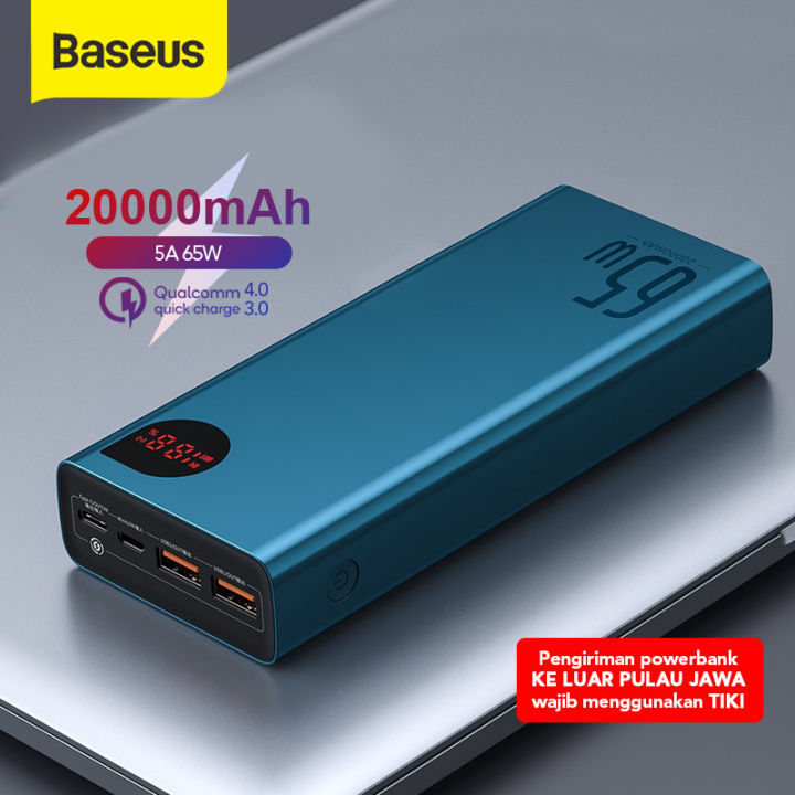 BASEUS ADAMAN 65W FAST CHARGING POWER BANK QUICK CHARGE TYPE C PD ...