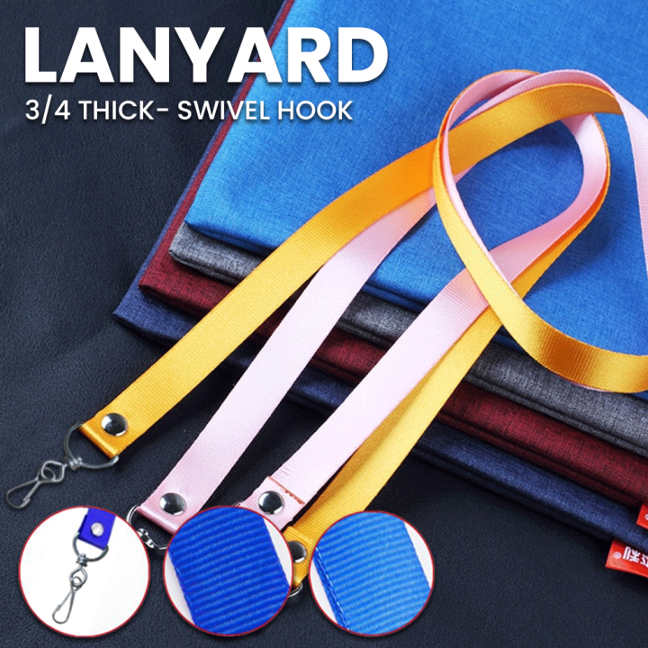 1Pc Plain Solid Color Lanyard 3/4 and 1/2 Thick ID Lace | Safety ...