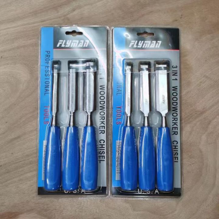 Flyman Woodworker Chisel 3in1 ( FLAT & CURVE) | Lazada PH