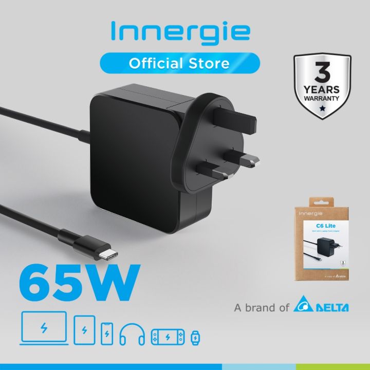 Innergie C6 Lite PD3.0 USB Type C Laptop Power Adapter Compatible with ...