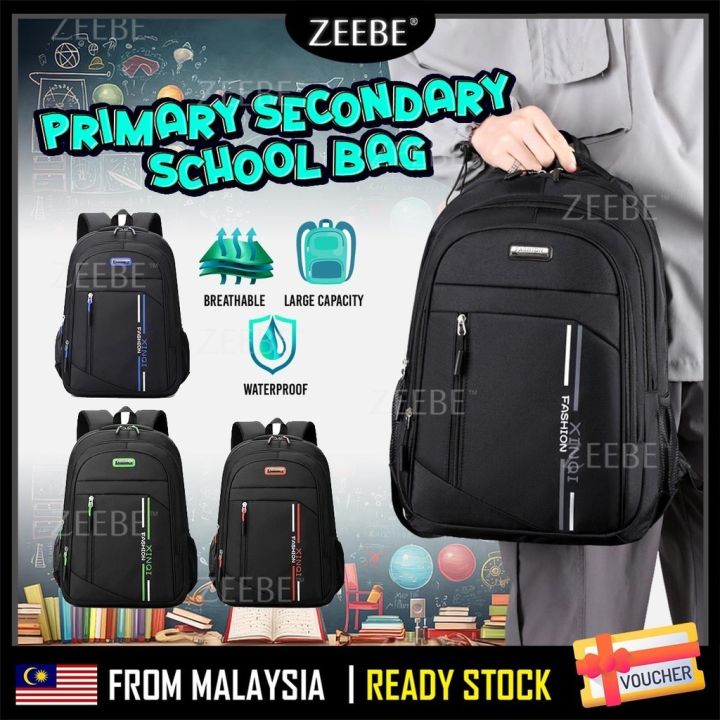 ZEEBE School Backpack Bag Primary Secondary Student Children Kid Laptop ...