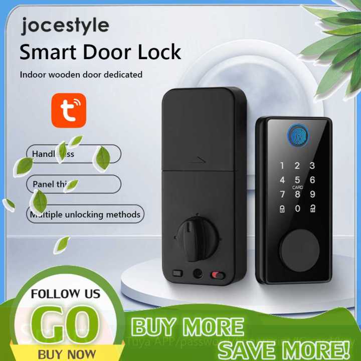 Tuya APP Smart Eletronic Door Lock Biometrics Fingerprint Door Lock Wifi Keyless Entry Keypad ...