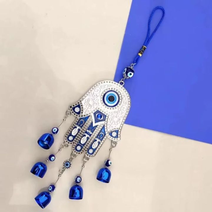 FLICKS Wall Decoration Fatima Hand Wind Chimes Hamsa Hand Good Lucky ...