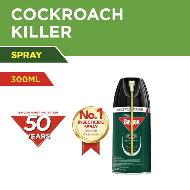 Baygon Cockroach Killer Aerosol - 300ml | Lazada PH