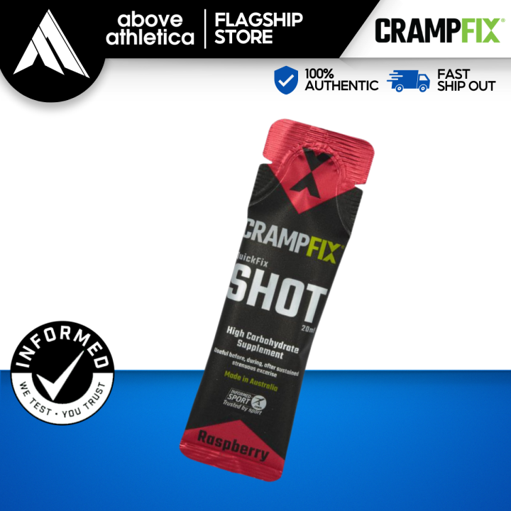 Crampfix Quick-Fix Shot High-Carbohydrates Gel Supplement Sachet - 20ml ...