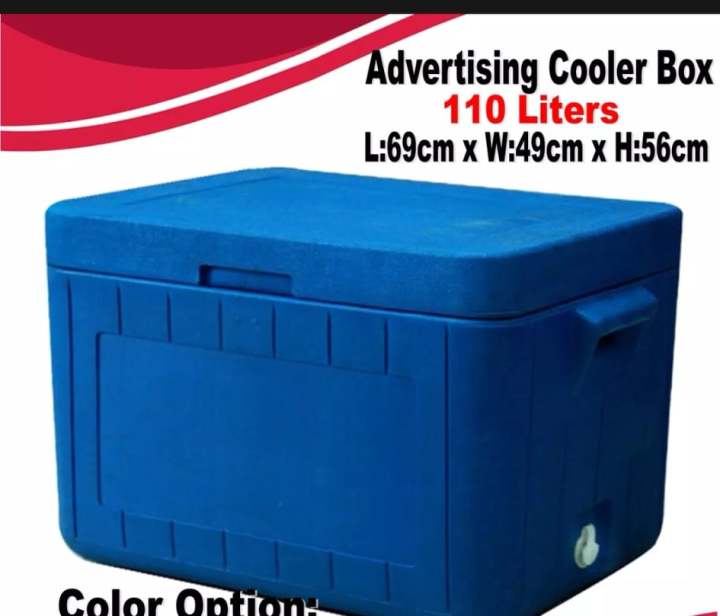 ICEFLOWER 110 Liters Box Cooler Advertising Ice Box 5 Caser 110 Liters ...