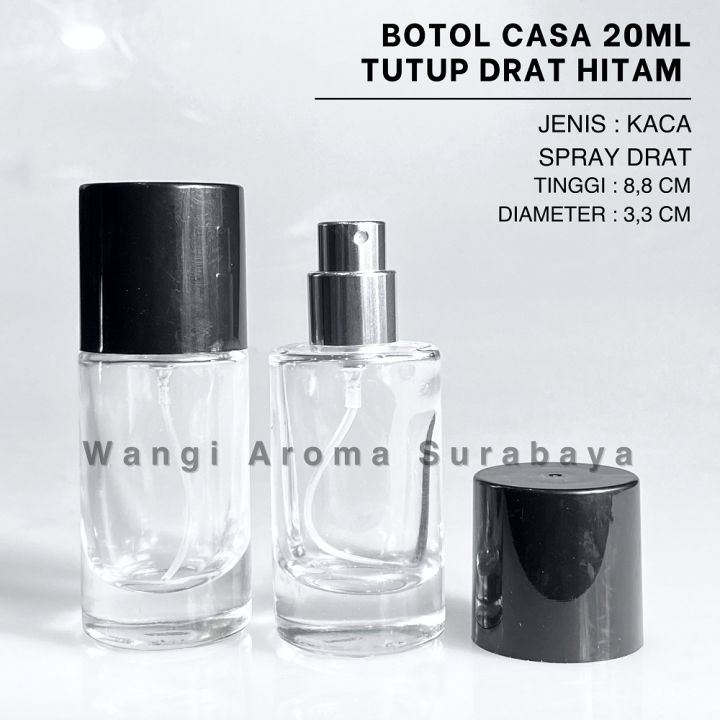 Botol Parfum Casa Hitam 20ML Drat - Botol Parfum Casa Hitam - Botol ...