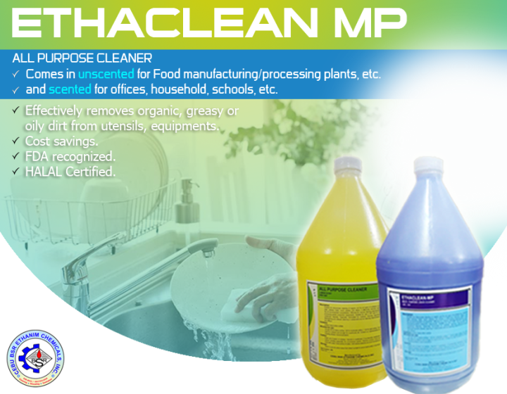 ETHACLEAN MP - ALL PURPOSE LIQUID CLEANER (DISHWASHING LIQUID ...