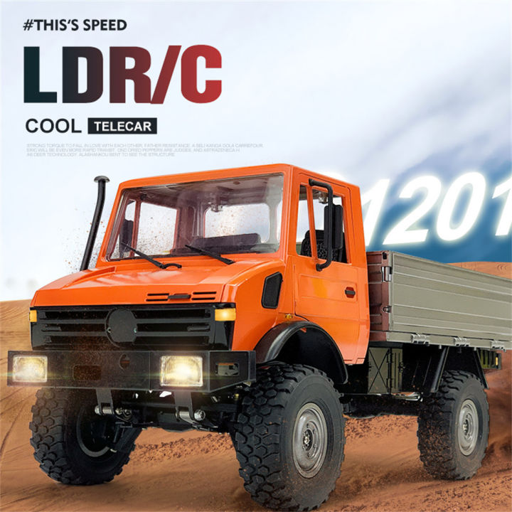 LDRC 1201 1/12 2.4G 4WD RC Car Unimog Differential Lock Two Speed Metal ...