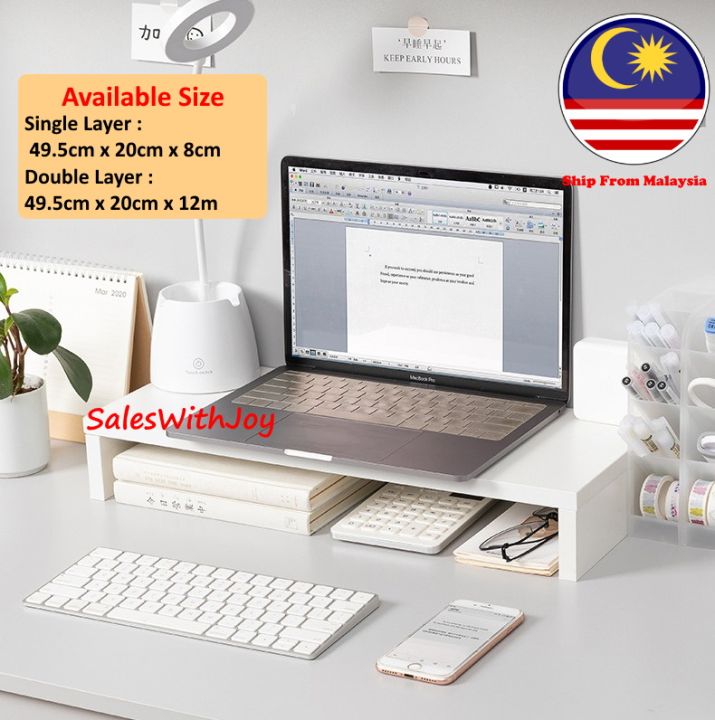 【SalesWithJoy】Monitor Stand Monitor Riser Desk Shelf Base Desktop ...