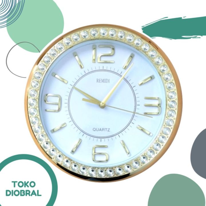 Jam Dinding Bulat Hiasan Dinding Permata | Lazada Indonesia