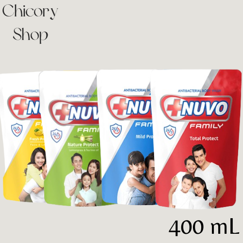 NUVO Body Wash Total Protect Refill 400 ml | Lazada Indonesia