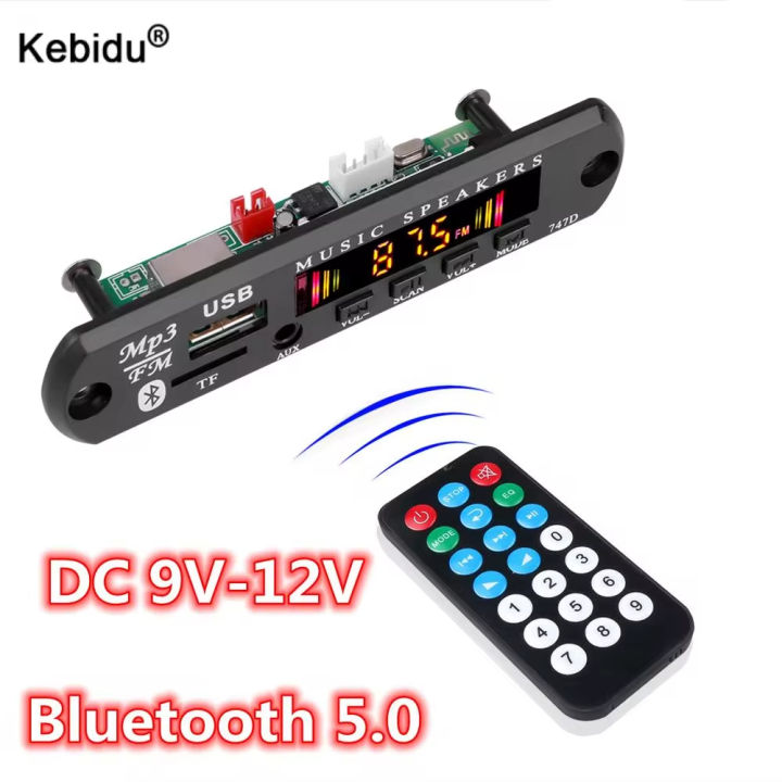 5V 12V Wireless Bluetooth 5.0 MP3 WMA Decoder Board With Remote Control ...