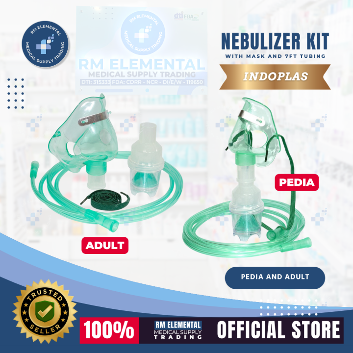 Indoplas Nebulizer Kit with Mask for Pedia and Adult - Standard | Lazada PH