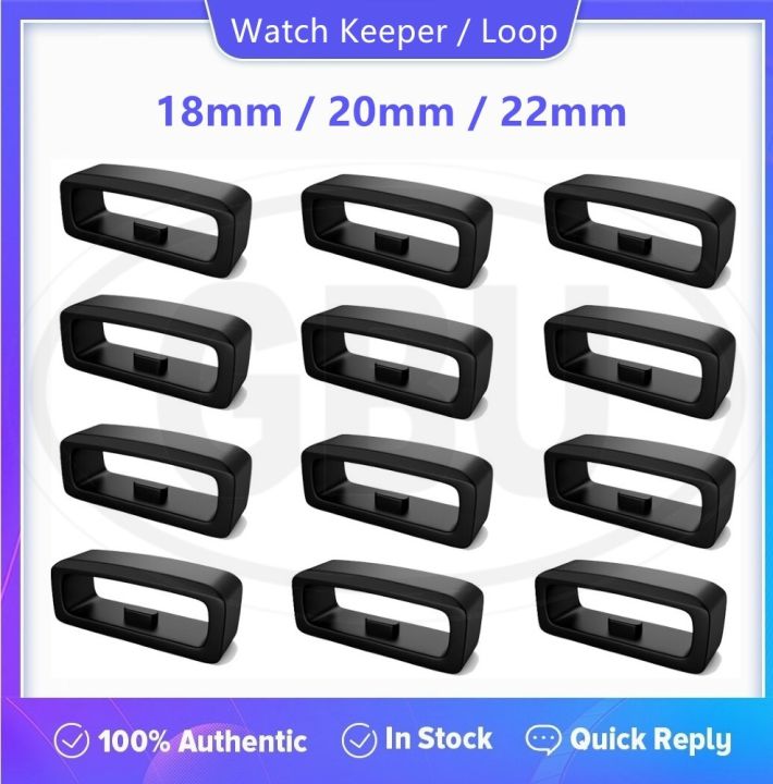 Rubber Silicone Buckle Watch Band Strap Ring Loop Holder Locker Keeper ...