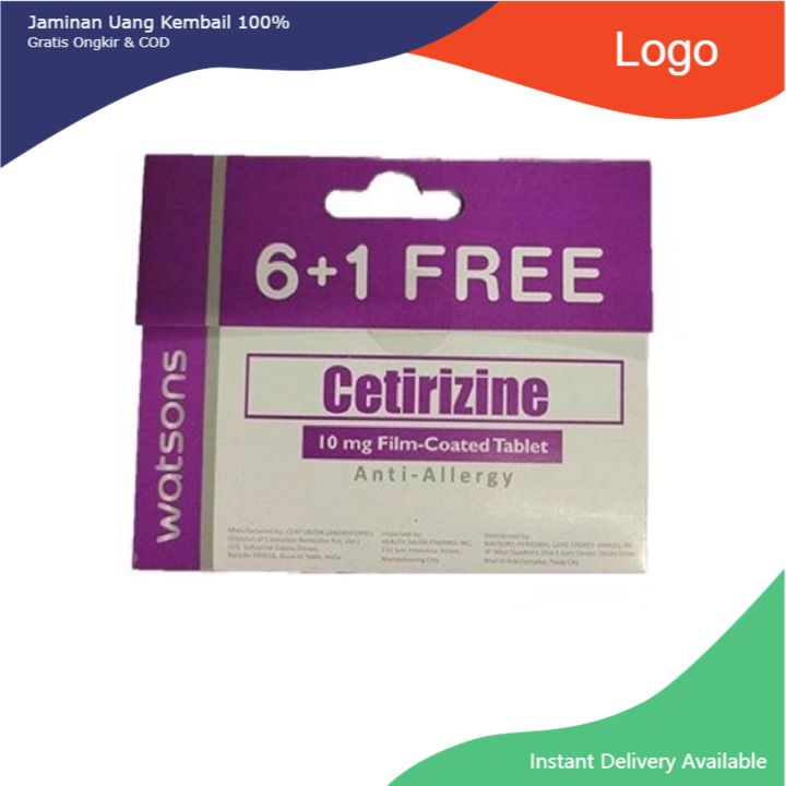 WATSONS Cetirizine HCl 6 Plus 1 10mg Tab | Lazada PH