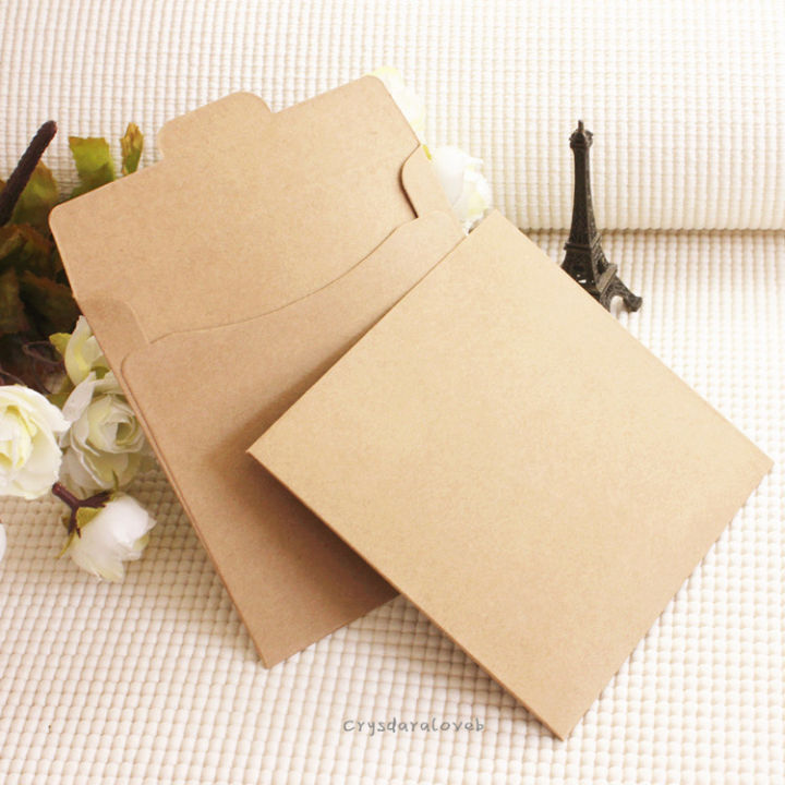 【Top Picks】 50/100pcs Brown Vintage Kraft Paper Cd Paper Envelopes Dvd ...