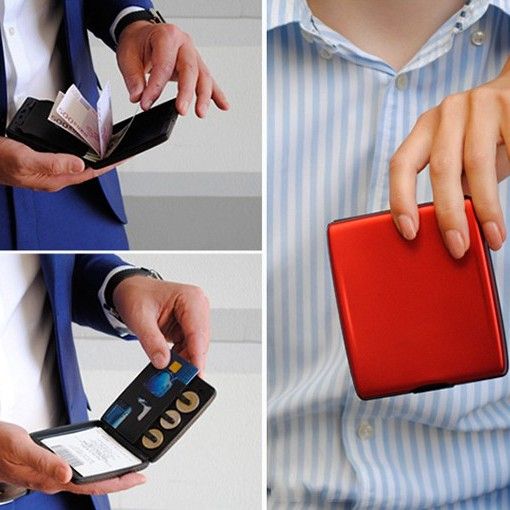 coolrich Multifunctional Yellow Card Holder Aluminum Fashion Wallet ...