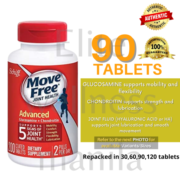90 Tablets- Schiff Move Free Advanced Joint Supplement AUTHENTIC ...