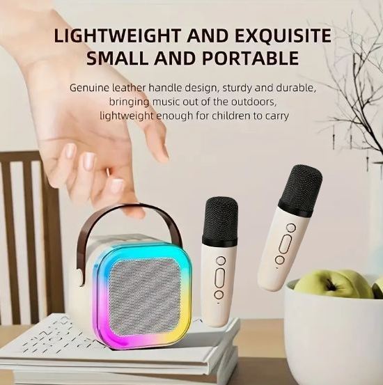 Wireless Kid Karaoke Bluetooth Speaker With Microphone K12 Portable Mini Microphone Family ...