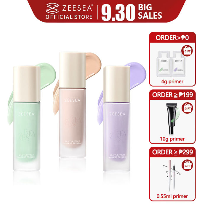 ZEESEA Face Primer Cream Blur Pore Color Corrector Makeup Base ...