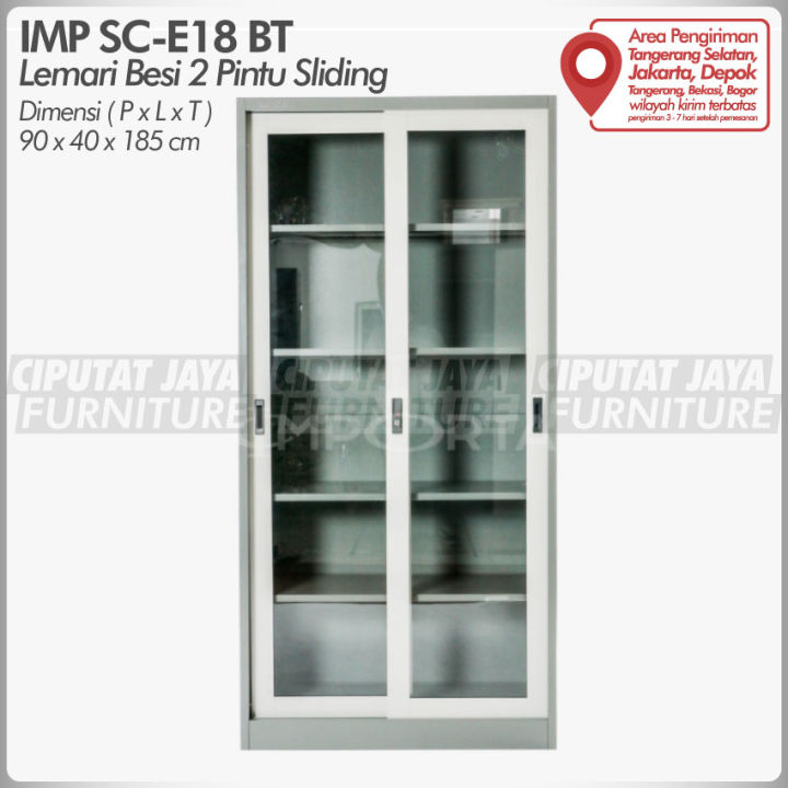 Lemari Arsip Besi Importa IMP SC-E18 BT filling cabinet pintu sliding | Lazada Indonesia