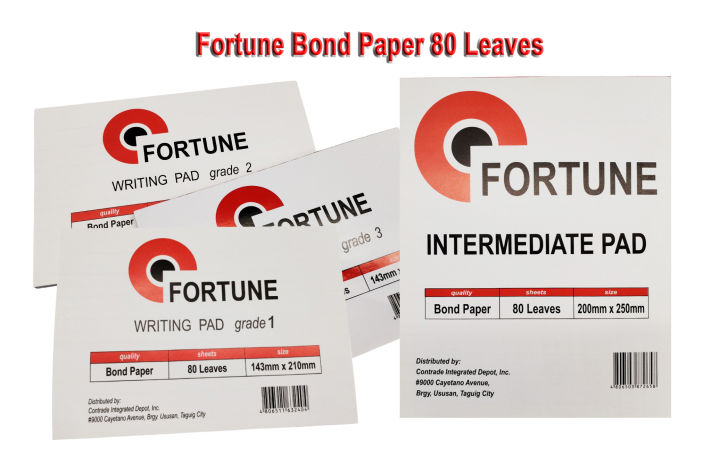 1 Pad Fortune Bond Paper 80 Leaves | Lazada PH