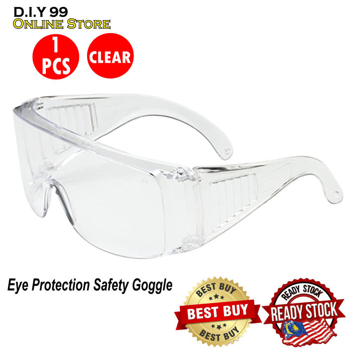 [Ready Stock] Clear Safety Goggle Eye Protection / Transparent Safety ...