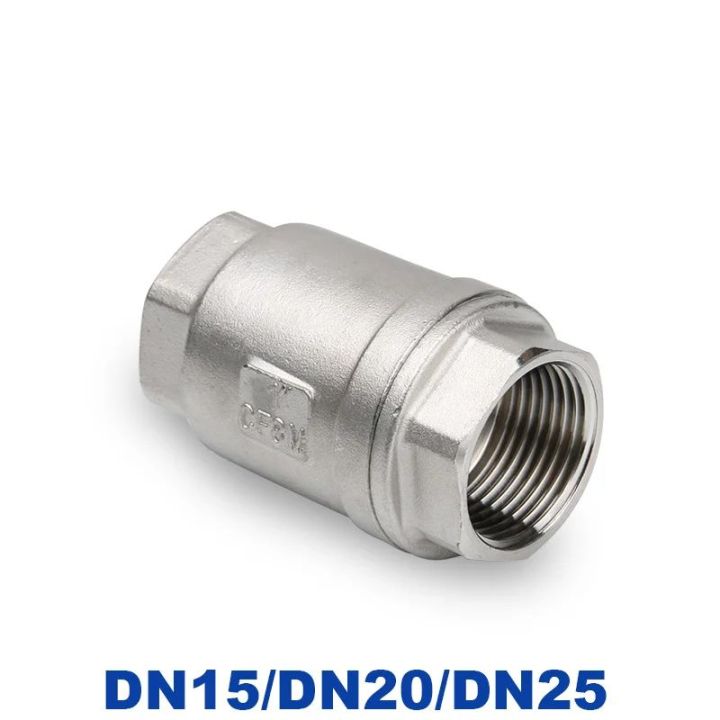 High quality Stainless Steel 201 304 316 In-Line Spring Vertical Check Valve DN15/DN20/DN25/10 1 ...