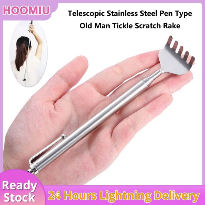 Telescopic Stainless Steel Pen Type Old Man Tickle Scratch Rake Back ...
