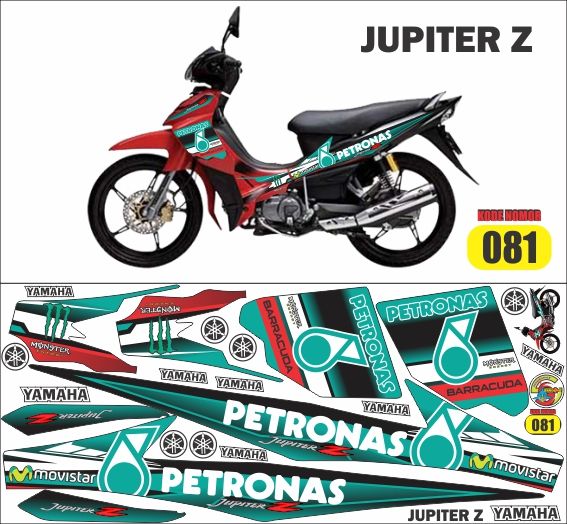 striping Jupiter z petronas / decal Jupiter z petronas / variasi ...