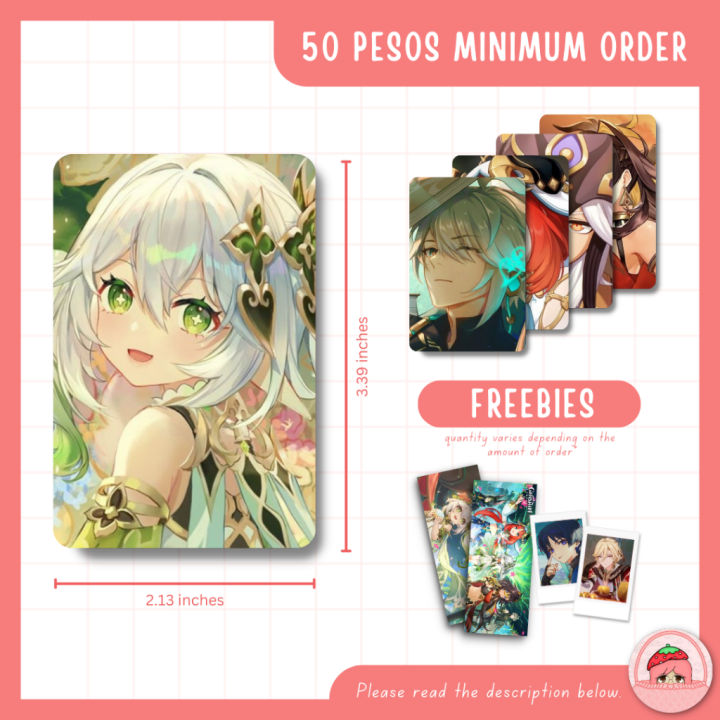 GENSHIN IMPACT SUMERU CHARACTERS ANIME PC PHOTO CARD UNOFFICIAL FANMADE ...