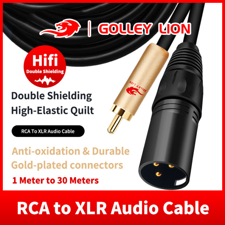GOLLEY LION RCA Male to XLR Jack Audio Cable for Mixer,Console,Amp | Lazada