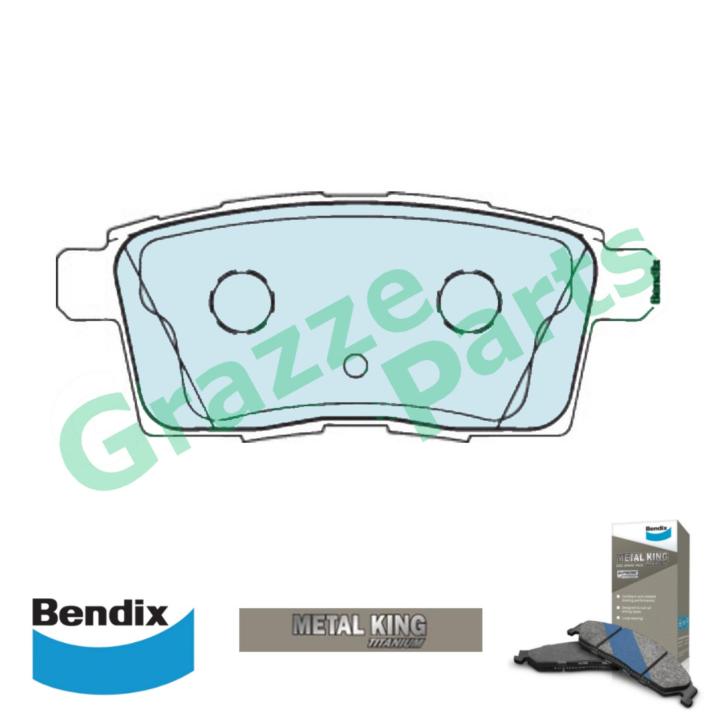 Bendix Metal King Titanium Disc Brake Pad Rear for DB1917 Mazda CX7 CX9 Mazda 8 | Lazada