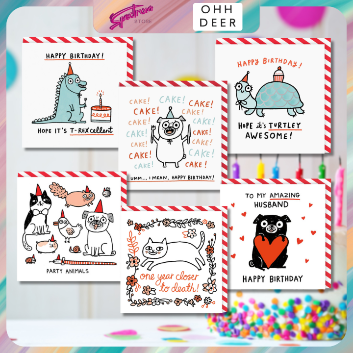 OHH DEER | Novelty Birthday Cards Lifestyle Party | Gemma Correll ...