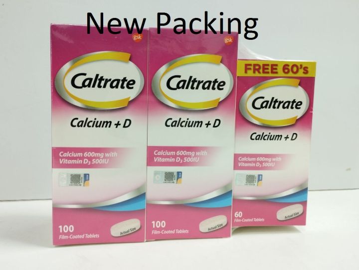 Caltrate Calcium +D Calcium 600mg with Xitamin D3 500 IU EXP: 8/24 | Lazada
