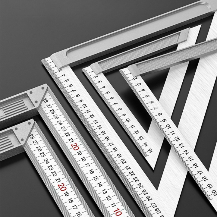 Steel Angle Square Ruler | Precision Aluminum Alloy Carpenter ...