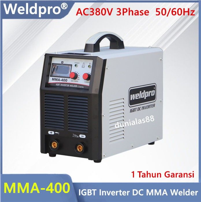 Mesin Las Weldpro MMA 400A Inverter Trafo Las MMA-400 IGBT 3 Phase 400 | Lazada Indonesia