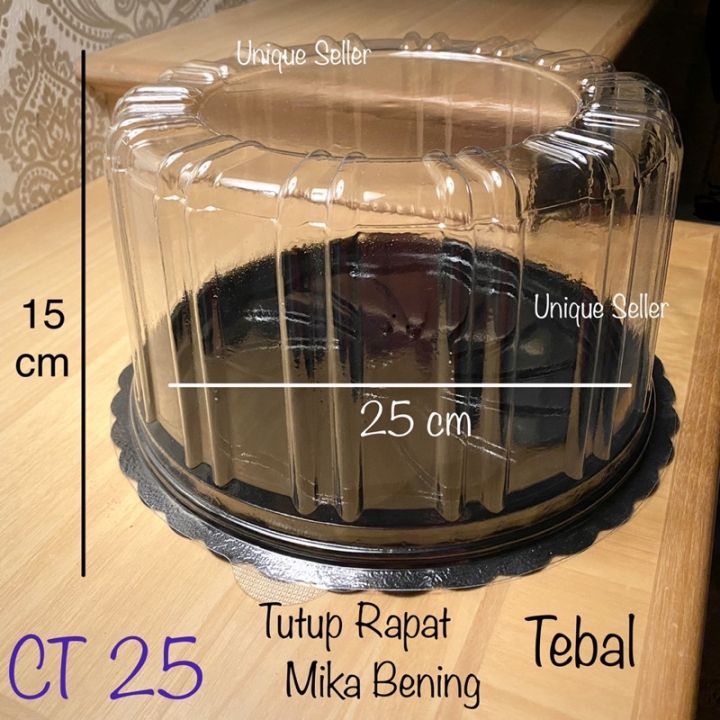Mika Cake Tray 25 Cm Tinggi 15 cm / CT 25 Bulat / Mika Kue Tart 25 cm ...