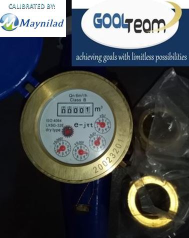 Water Meter E-jet 1-1/4 in (32mm) Brass Body (E) w/ Maynilad ...