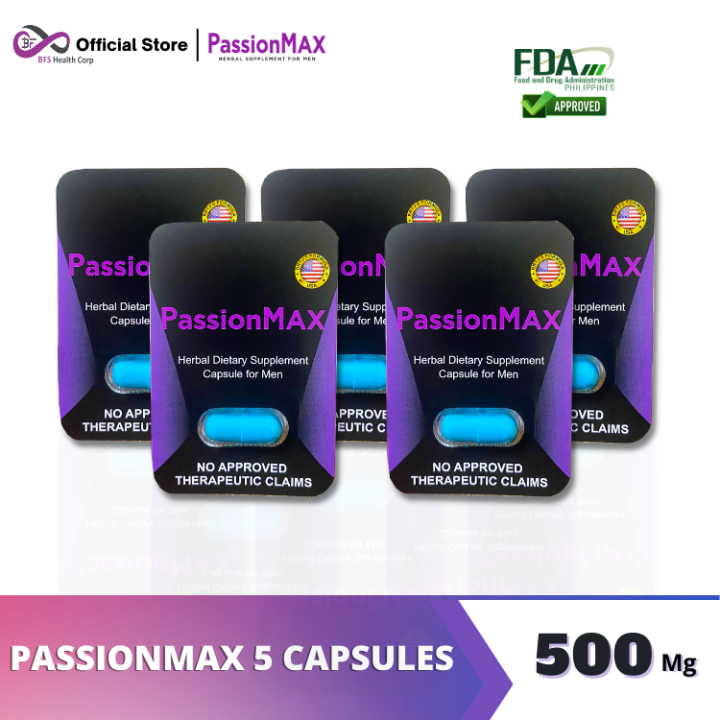 PassionMAX Herbal Supplement for Men 5 CAPSULES | Lazada PH