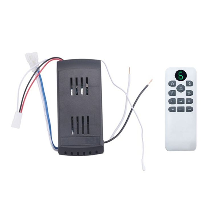 Tech-Ceiling Fan Remote Control Kit 50W 6-Speed Timing Function ...